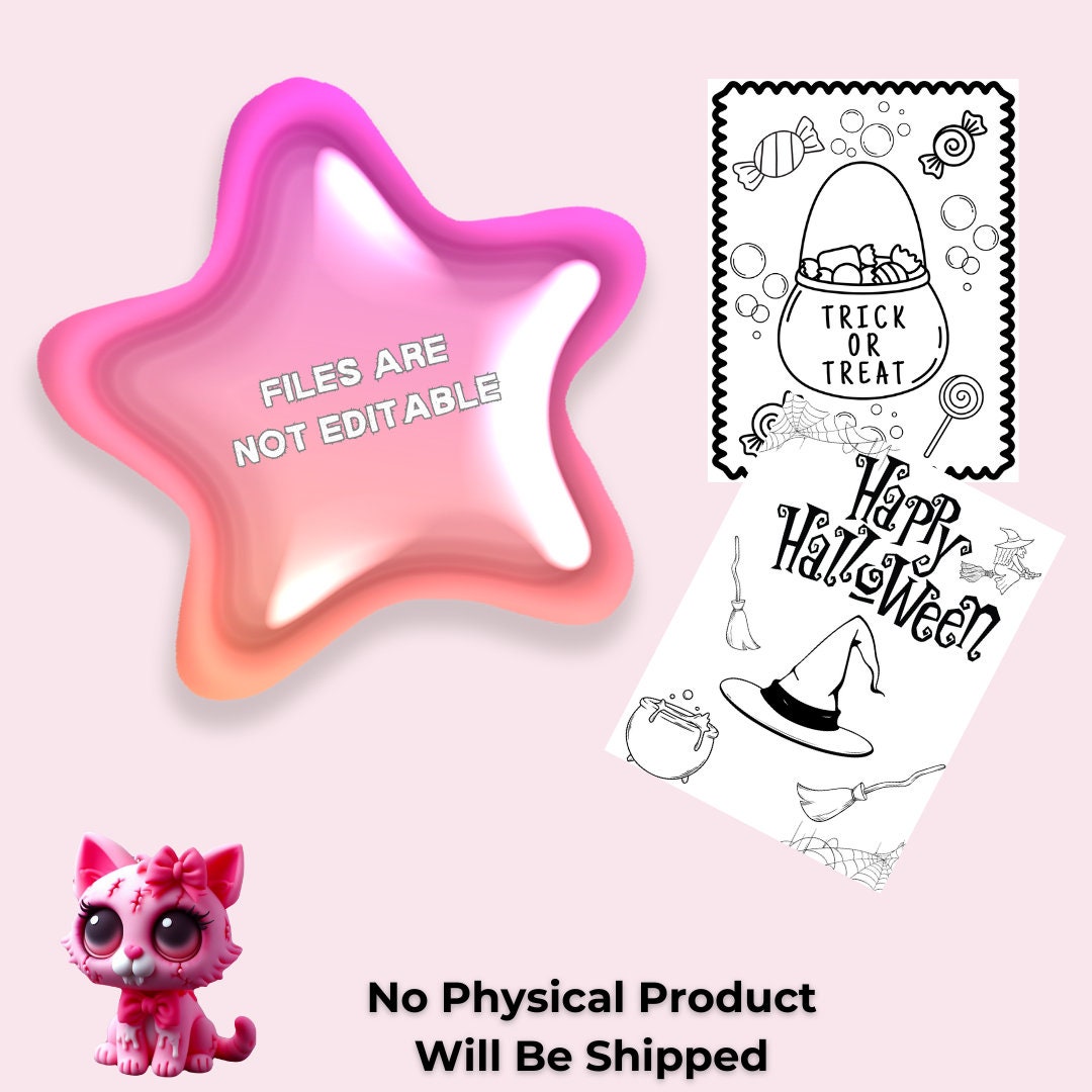 10 Printable Halloween Coloring Pages for Kids | Instant Download | Fun ...