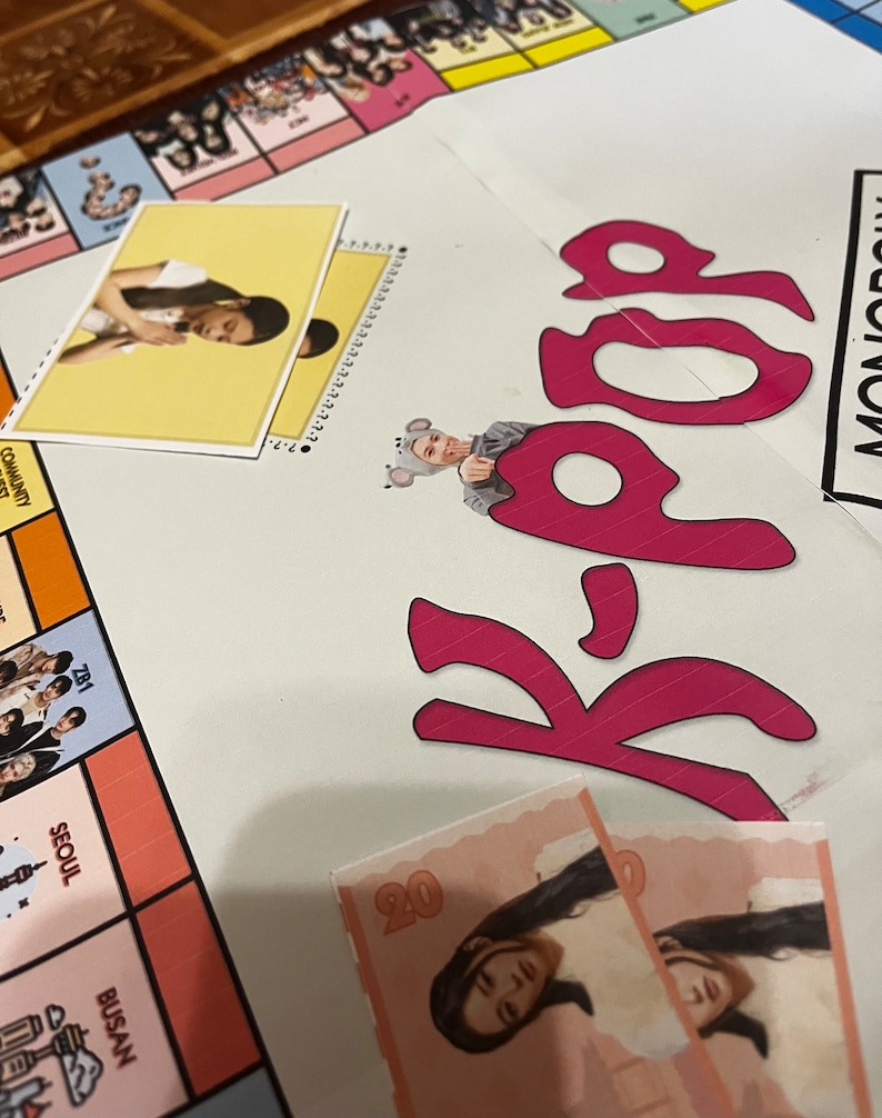Monopoly K-pop imprimible, BTS, StrayKids, IVE, juegos de mesa K-pop ...