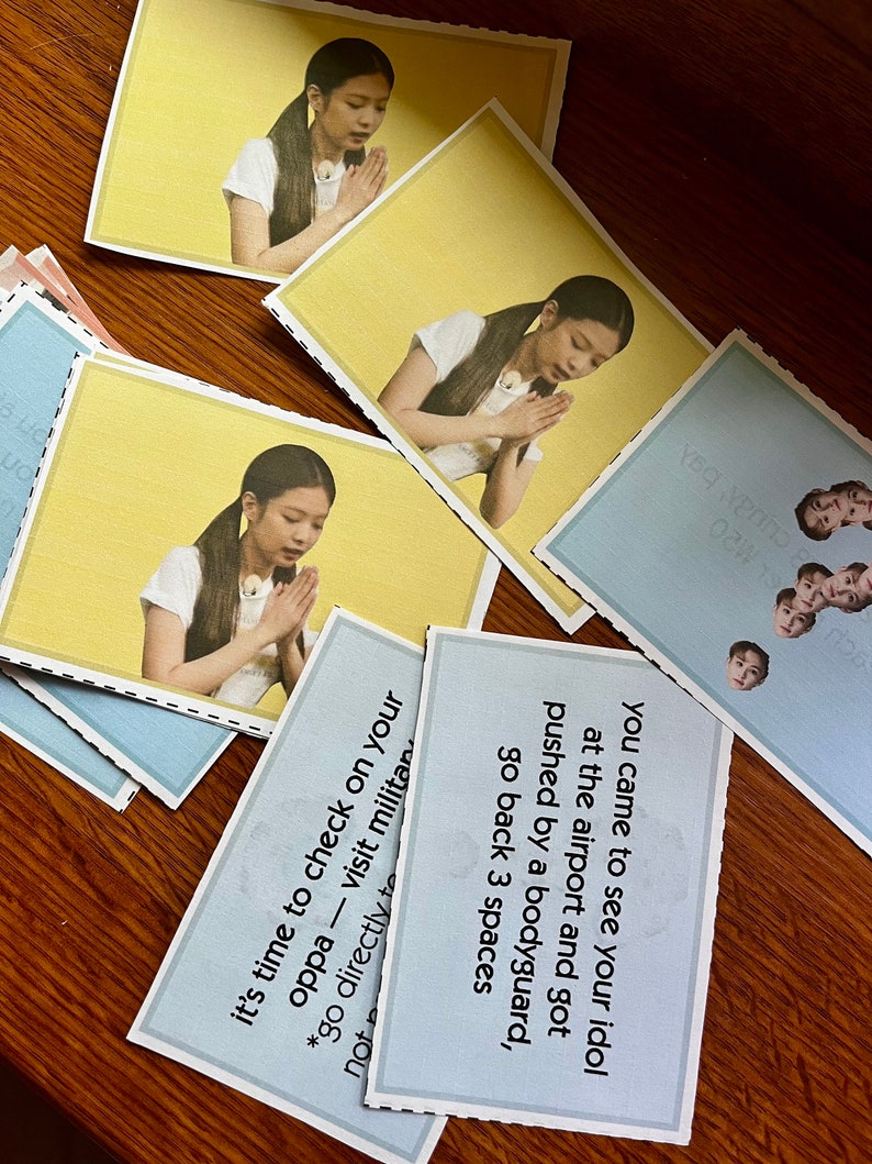 Monopoly K-pop imprimible, BTS, StrayKids, IVE, juegos de mesa K-pop ...