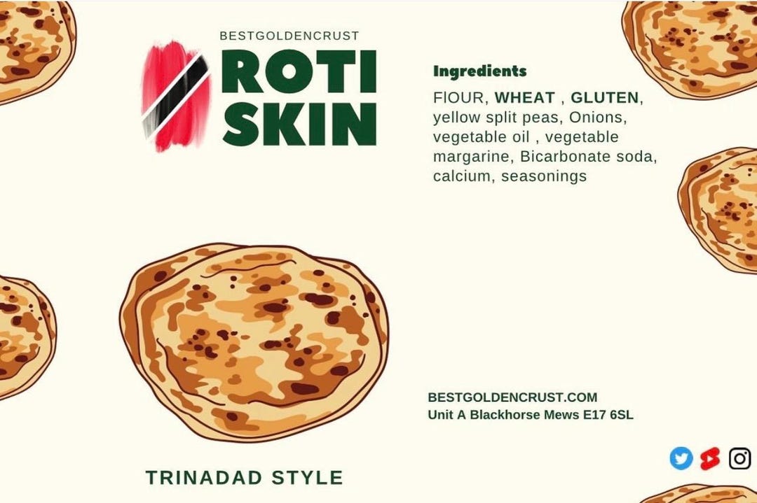 Trinidad Roti Skin Pack of 25 - Etsy