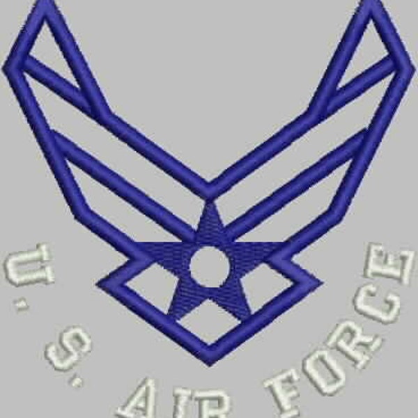 Air Force Embroidery Design - Etsy