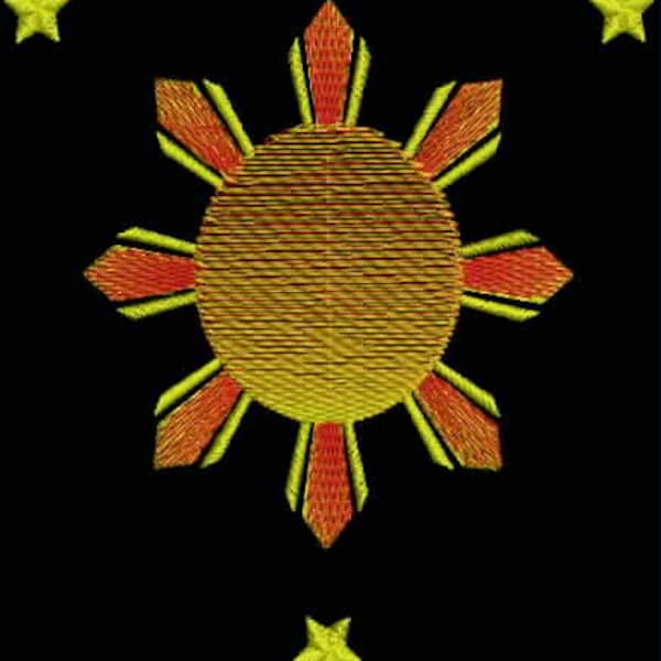 Embroidery Design Sun - Etsy