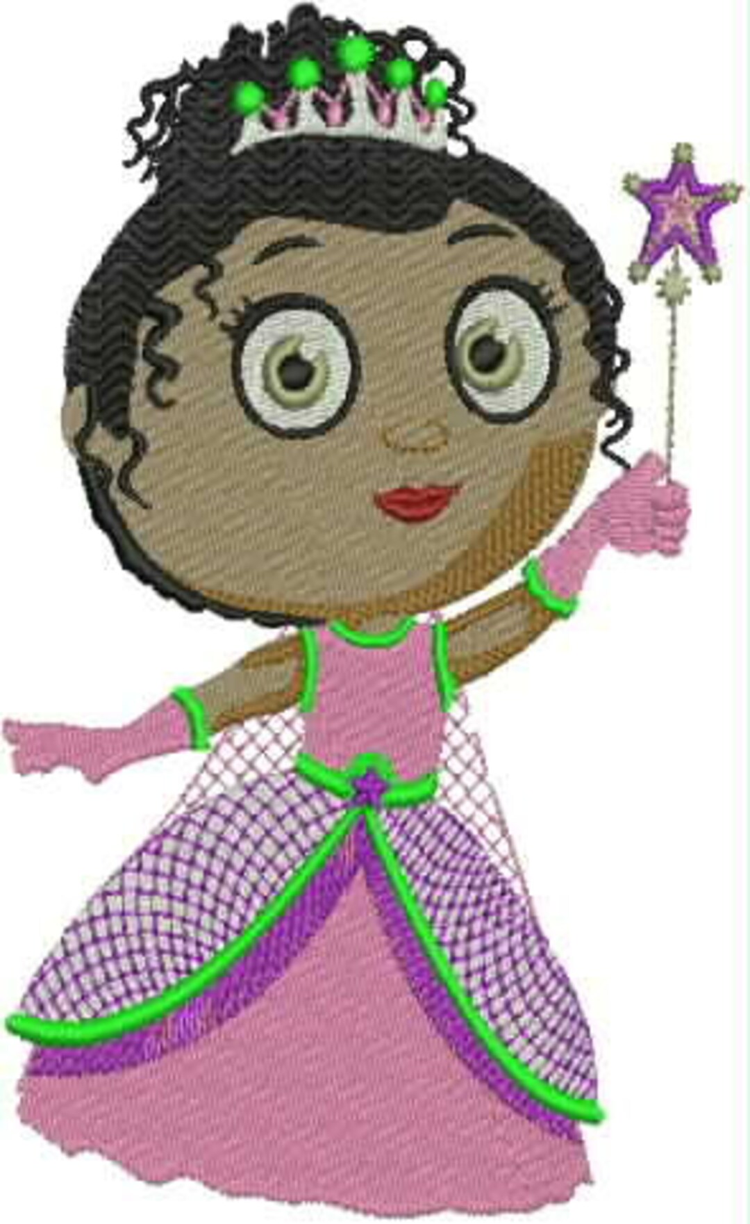 Princess Digitized Machine Embroidery Design Files - Etsy