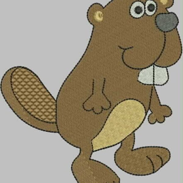 Beaver Embroidery File - Etsy