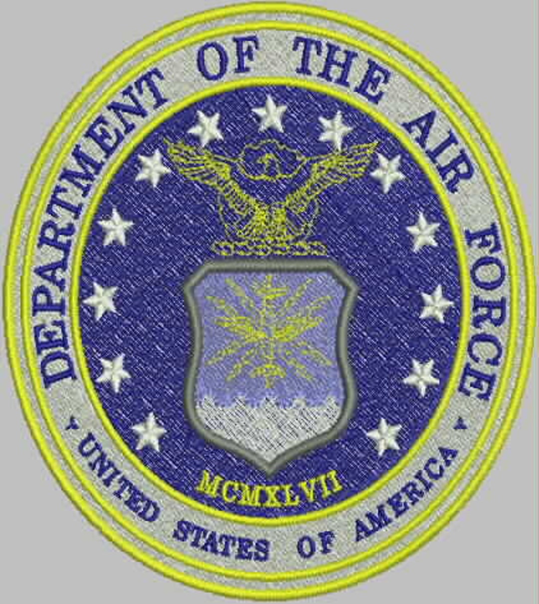 USAF Seal Digitized Embroidery Design Files - Etsy