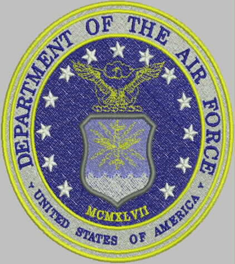 USAF Seal Digitized Embroidery Design Files - Etsy