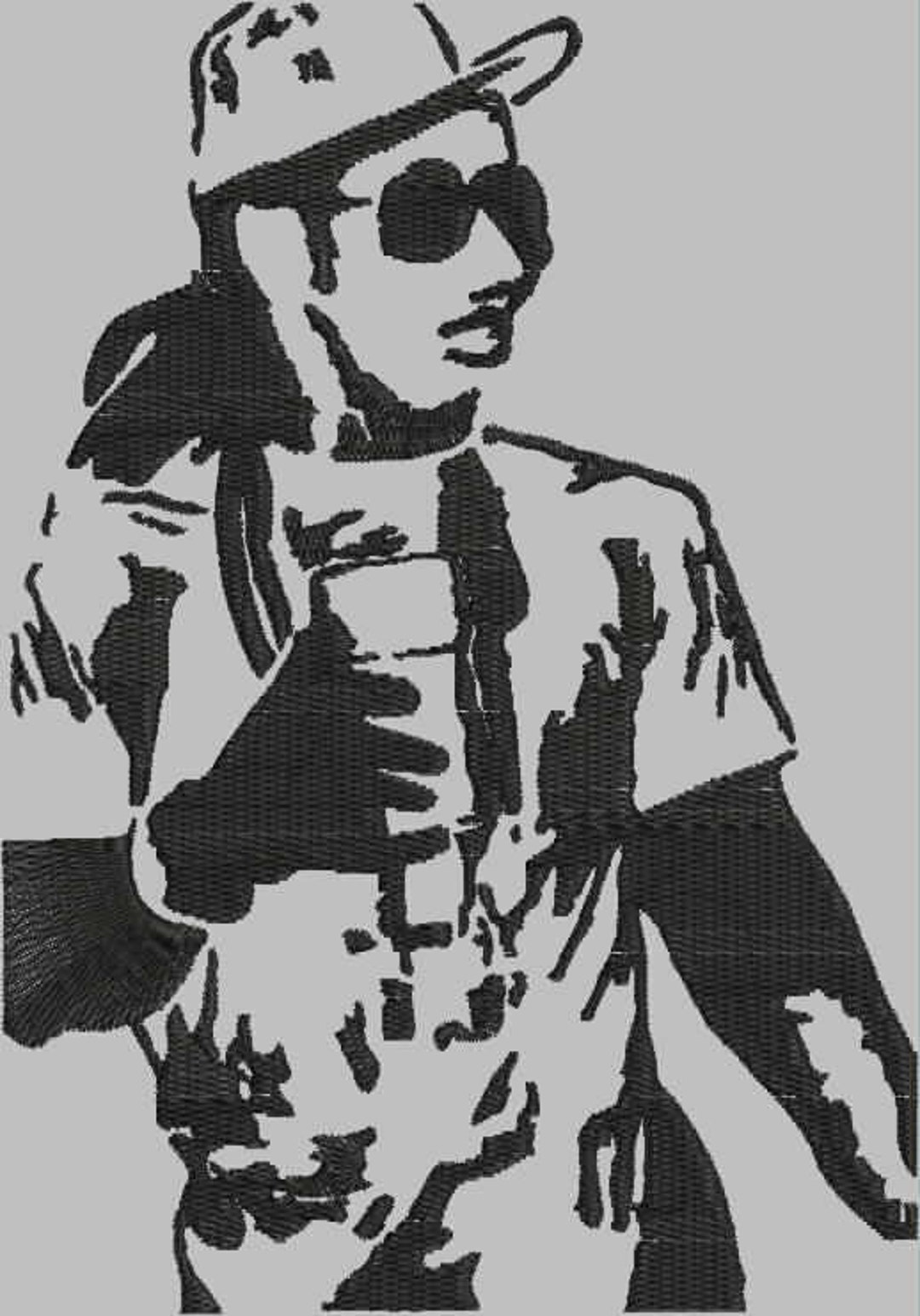 Lil Wayne Digitized Portrait Digitized Machine Embroidery Design Files ...