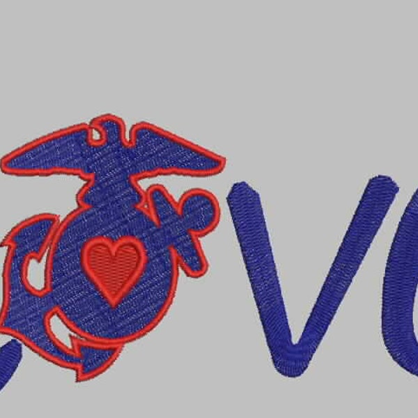Marine Corps Embroidery Design - Etsy
