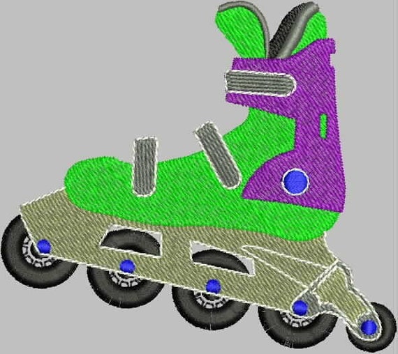 Roller Blade Embroidery Design Files | Etsy