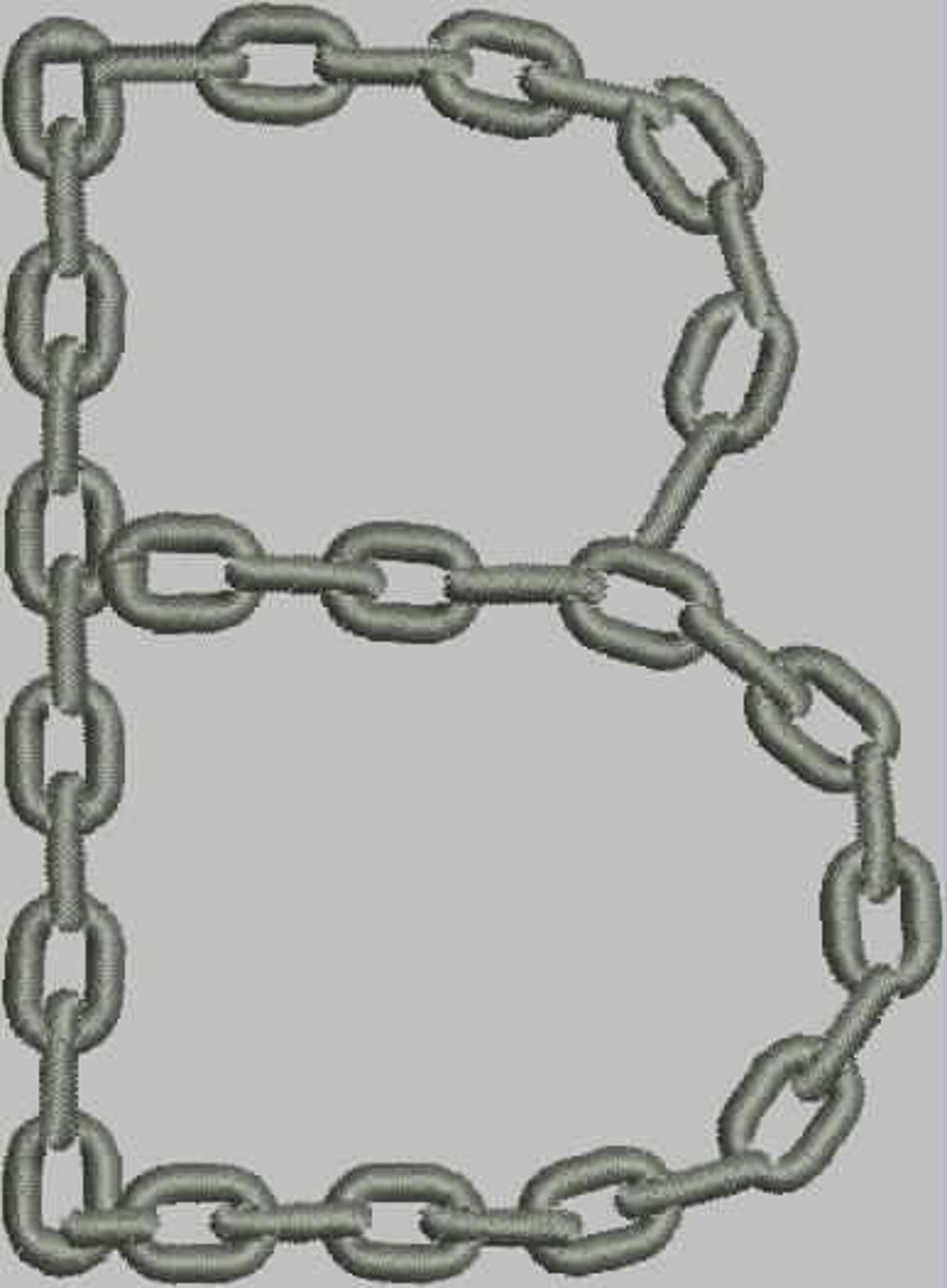 Chains Embroidery Alphabet File Collection - Etsy