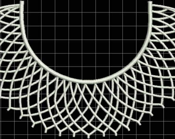 Ruth Bader Ginsburg Lacy Collars Digitized Embroidery Files - Etsy