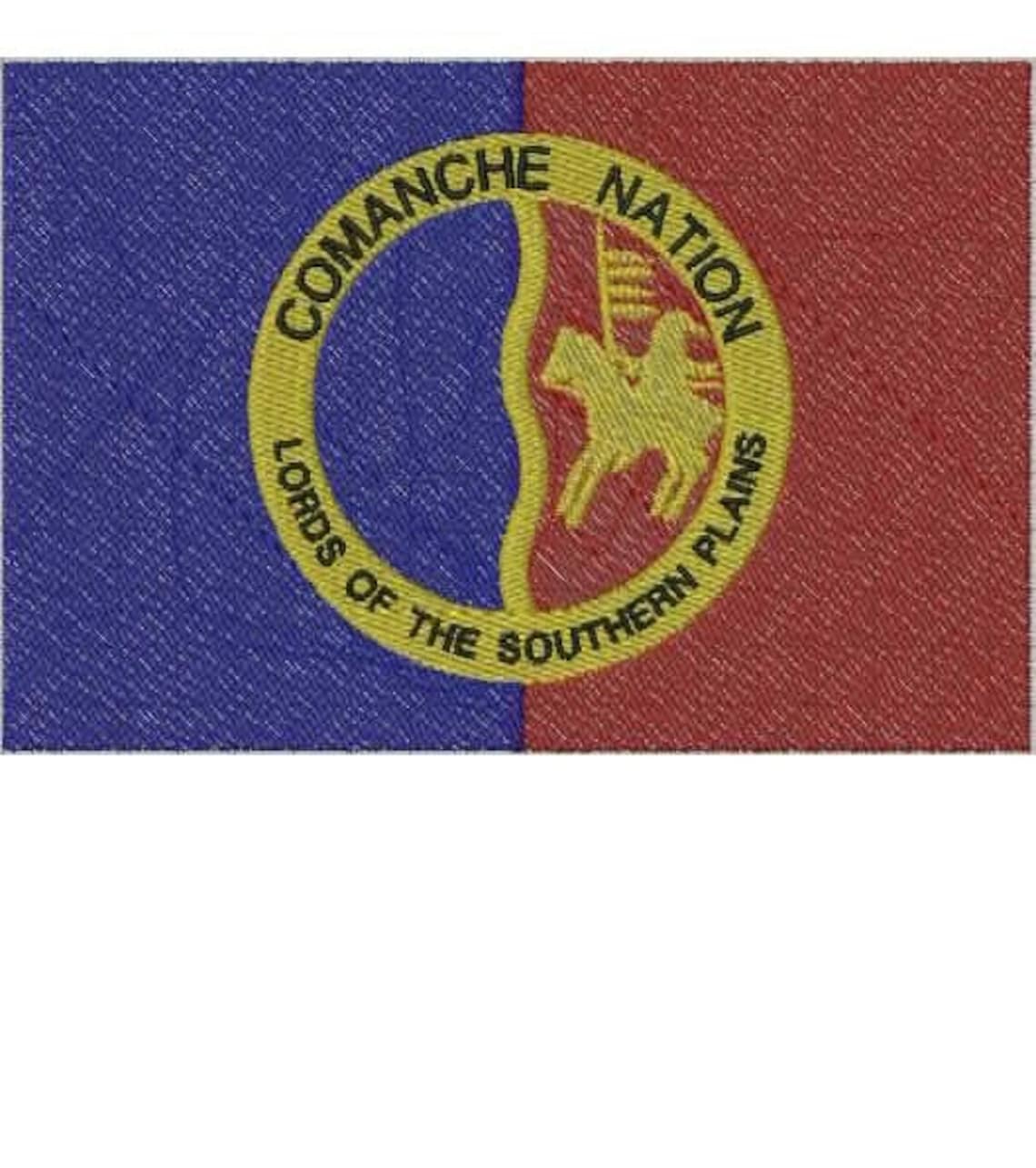 Comanche Native American Flag Embroidery Design Files | Etsy