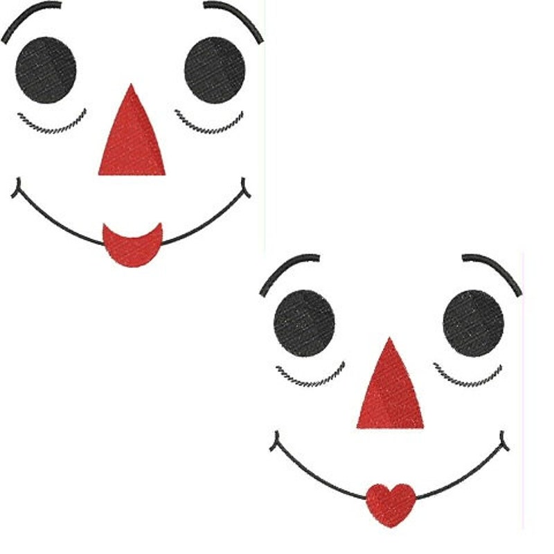 Raggedy Ann Face - Etsy