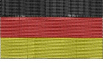 Embroidery German Flag Design - Etsy