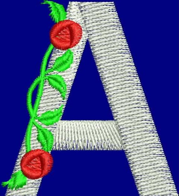 Flower Alphabet Embroidery Design File Collection - Etsy