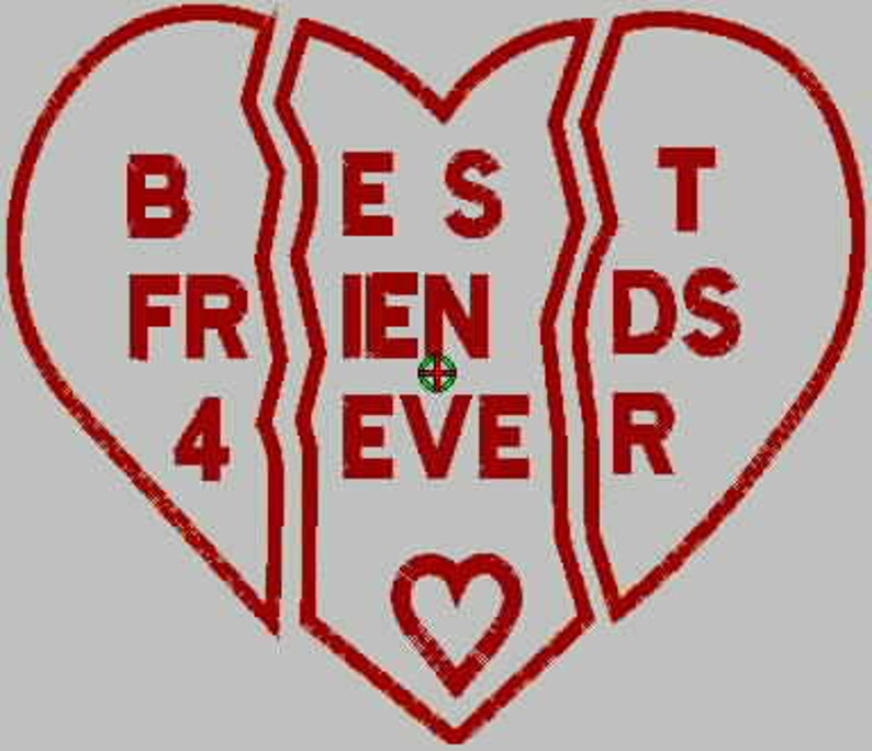 Best Friends 4 Ever Digitized Embroidery Design Files - Etsy