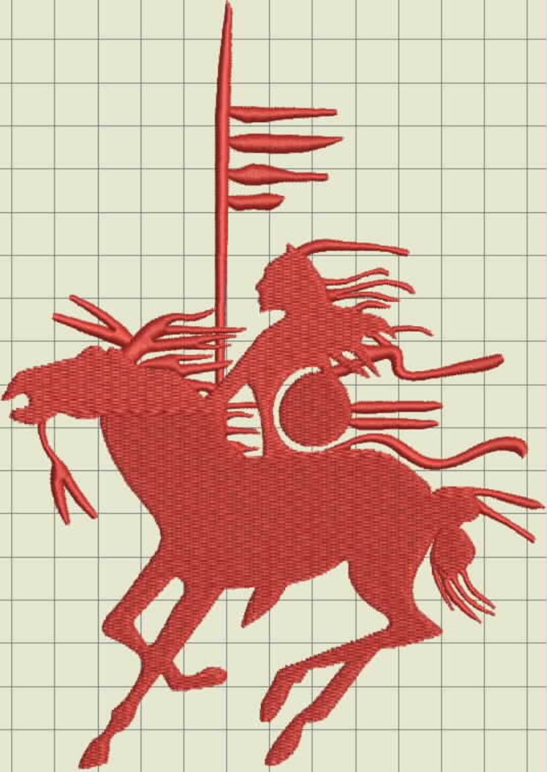 Comanche Native American Flag Embroidery Design Files - Etsy