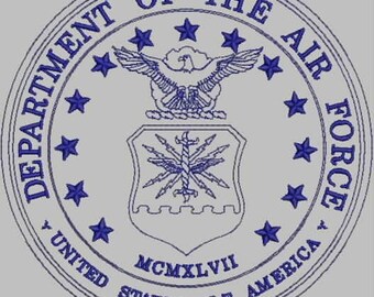 Air Force Embroidery | Etsy