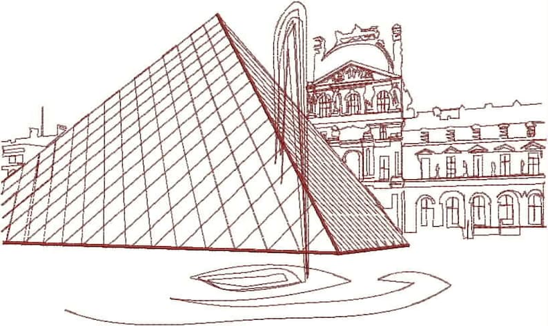 Louvre Embroidery Design Files - Etsy