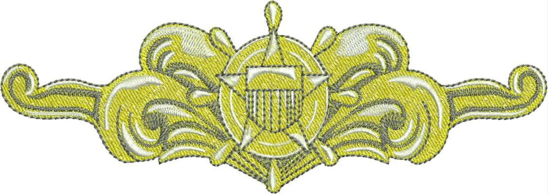 United States Coast Guard Cutterman's Pin Embroidery Design Files - Etsy
