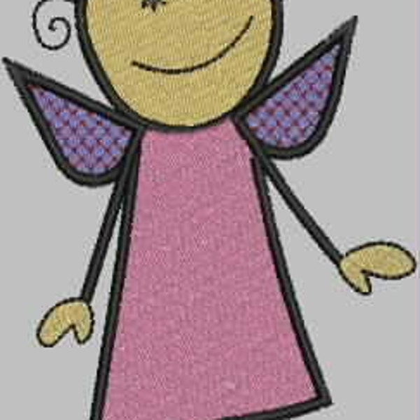 Stick Figure Embroidery Design - Etsy