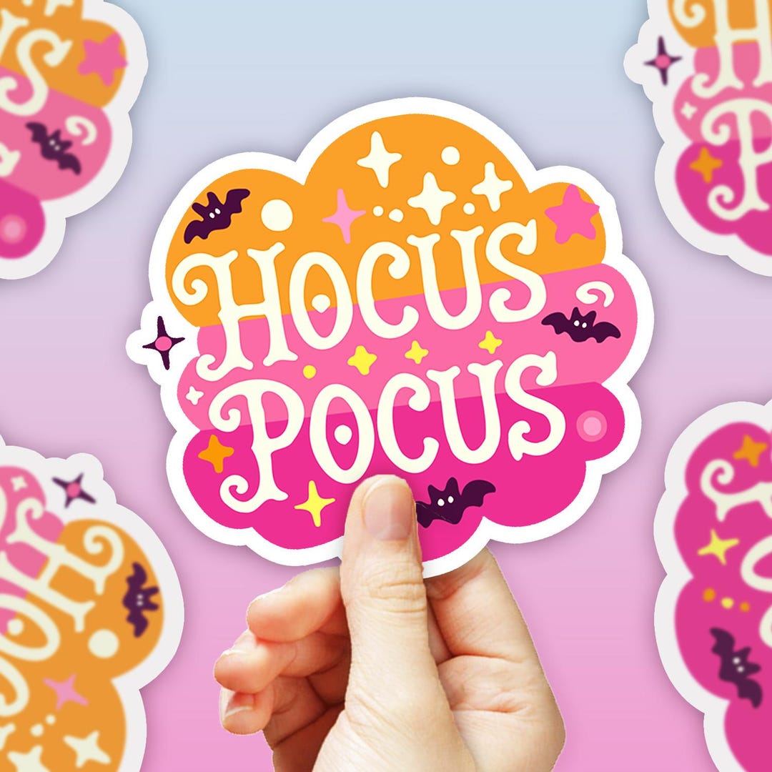 Retro Halloween Sticker, Cute Halloween Tumbler Vinyl Sticker ...