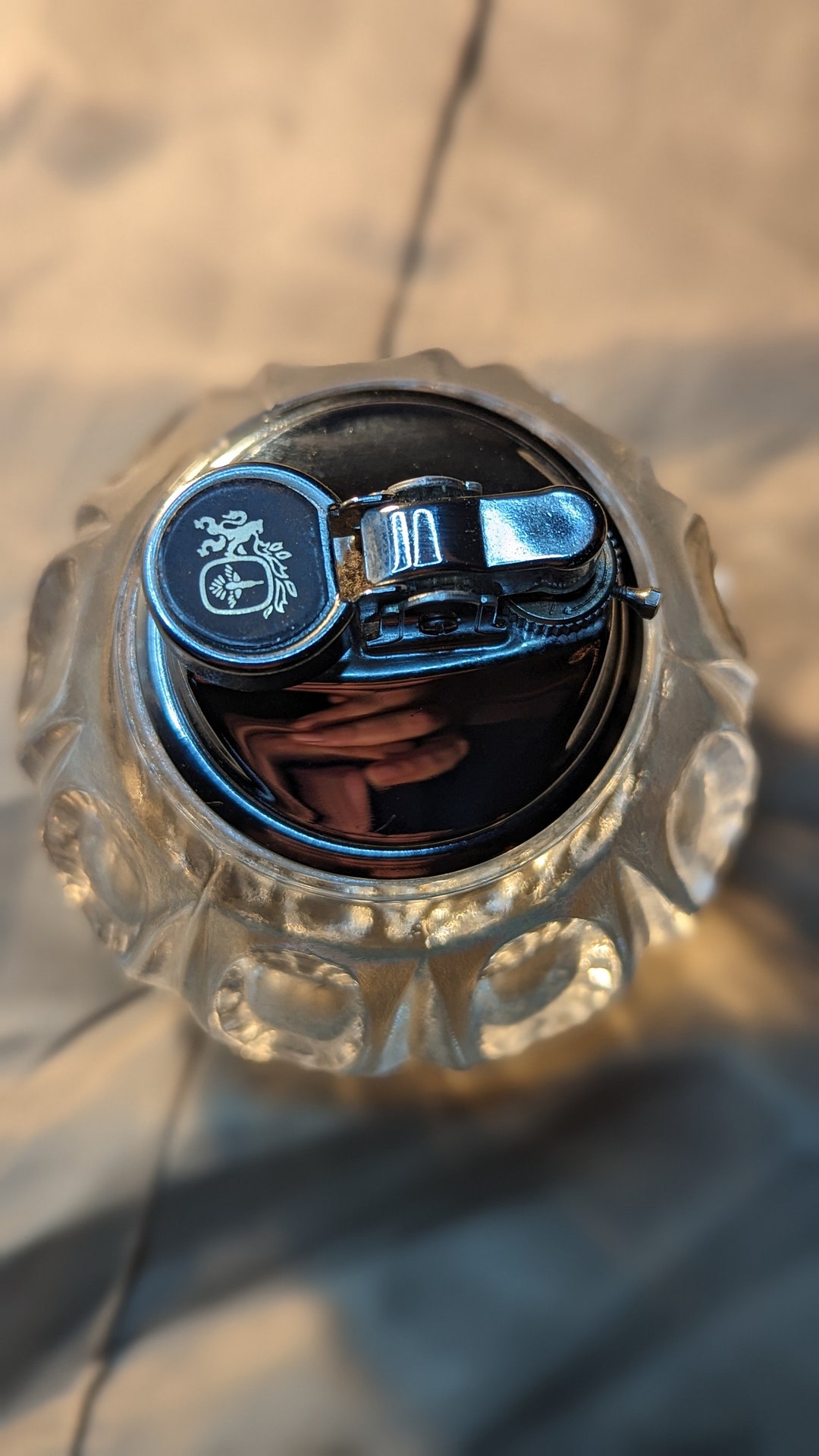 1960's Mid Century Crystal Colibri Table Lighter - Etsy