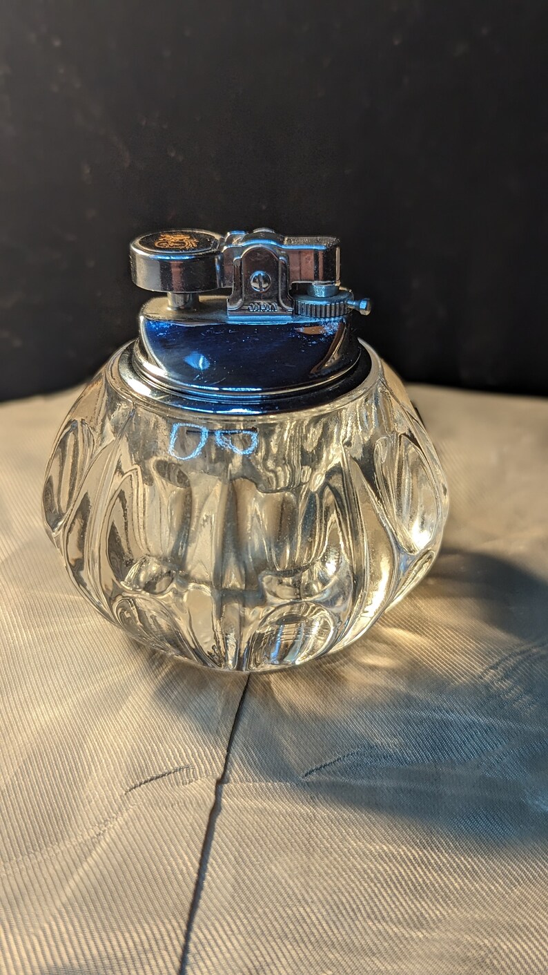 1960's Mid Century Crystal Colibri Table Lighter - Etsy