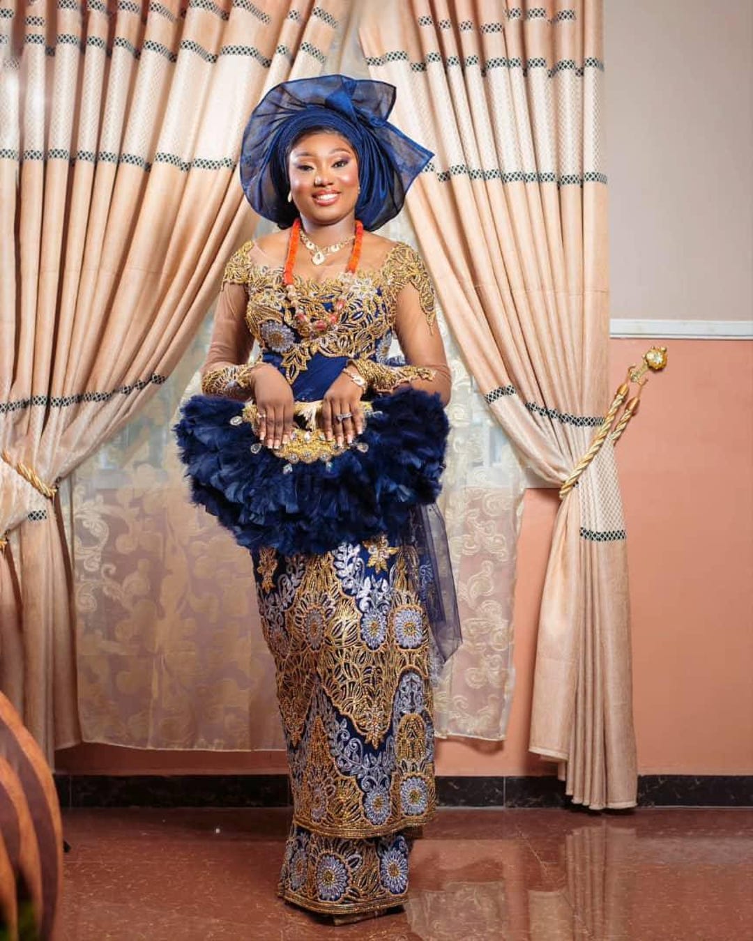 African Corset Lace Wedding Dress, African Women Corset Attire, African ...