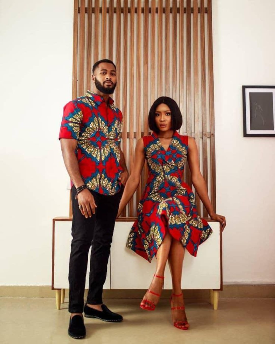 African Couple Outfit, African Couple Attire, African Couple Ankara ...