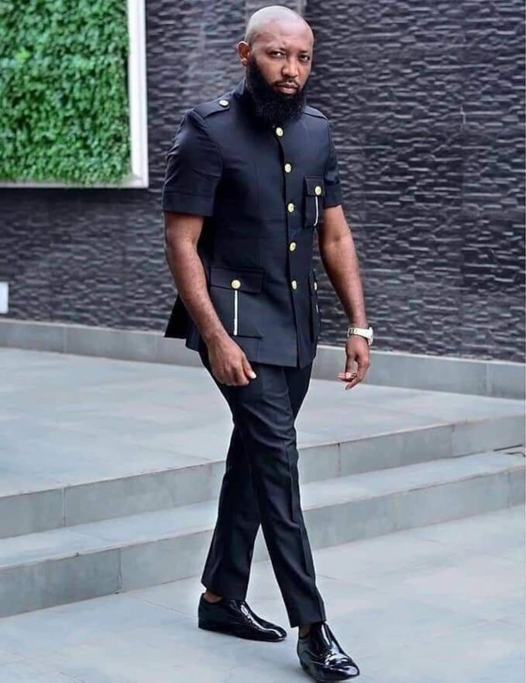 African Men's Suit, African Wedding Attire, African Men's Wear, African ...