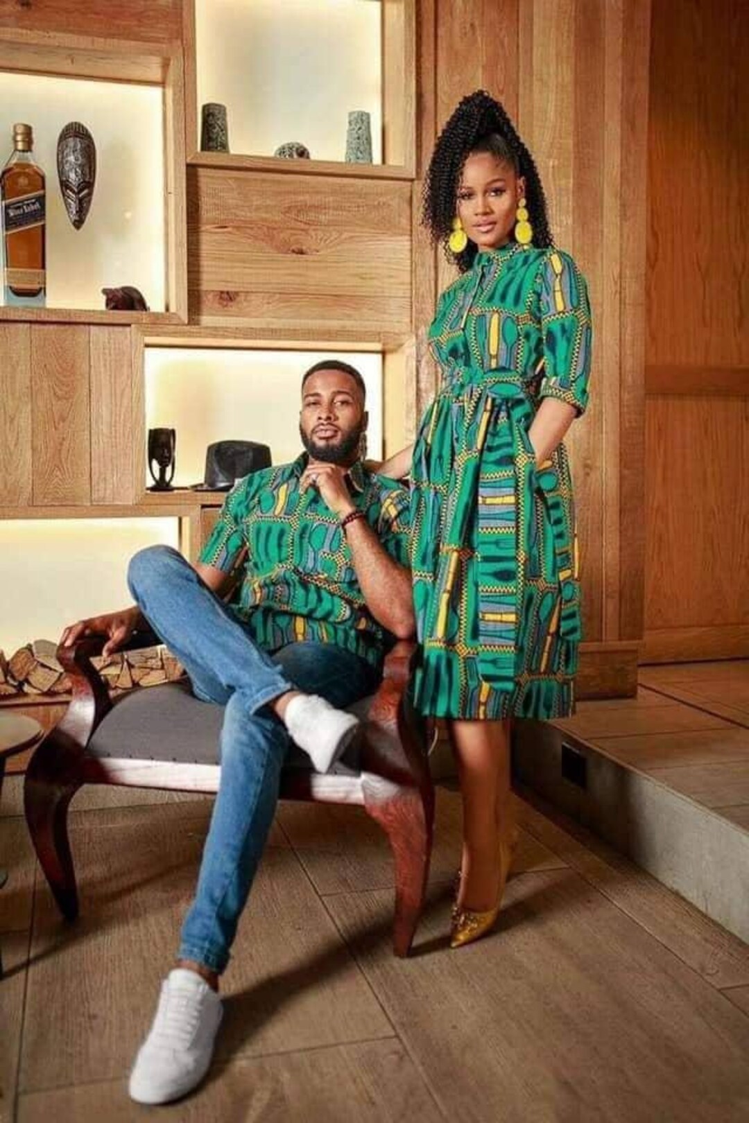African Couple Outfit, African Couple Attire, African Couple Ankara ...