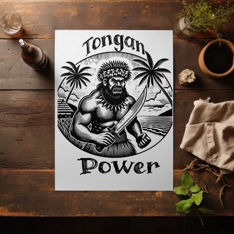 Vintage Tongan PNG Clip Art Pacific Islander Polynesian Digital File - Etsy