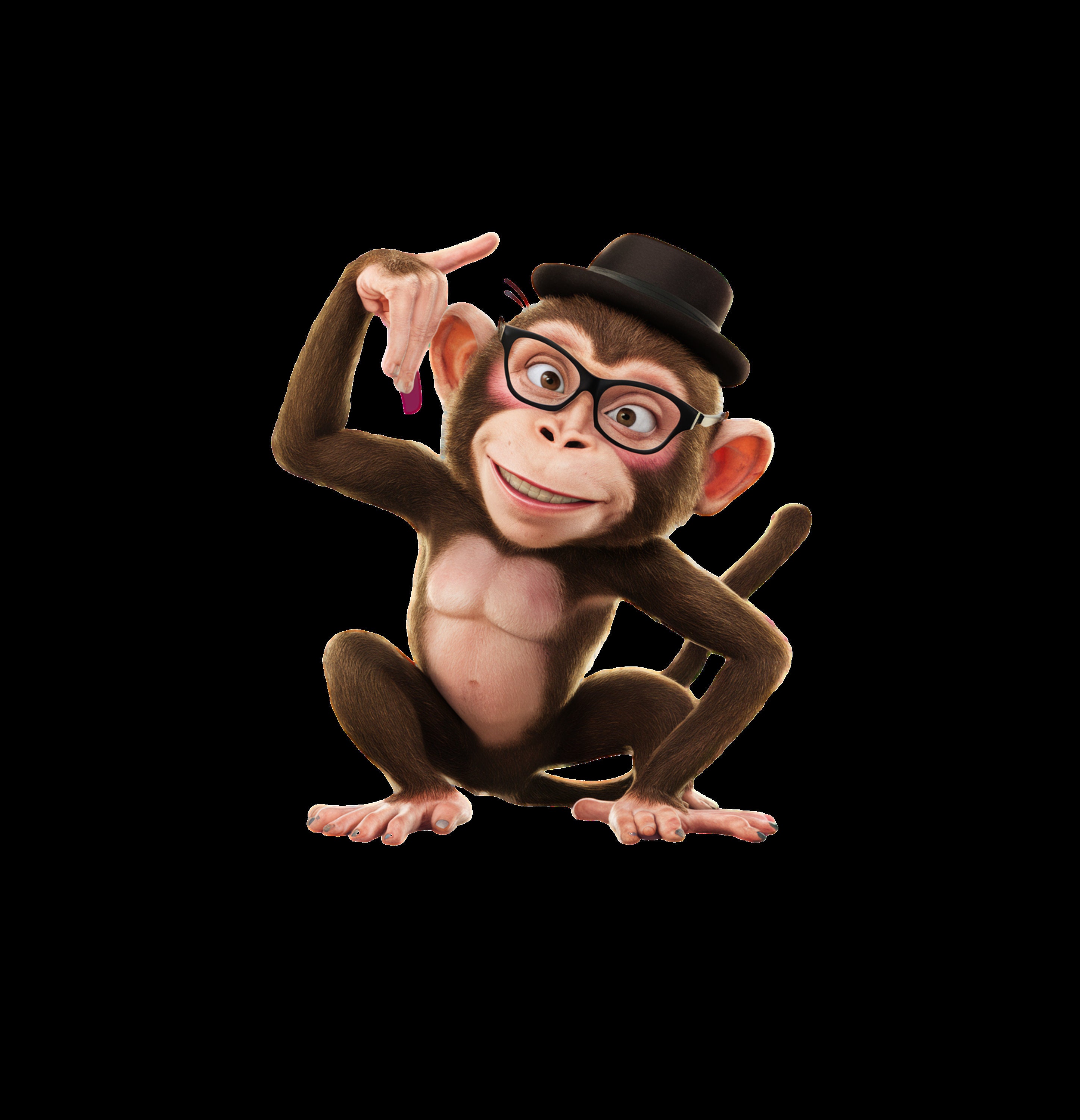 Funky Monkey Clipart Bundle Ape Clipart Cute Monkey Clipart Cartoon ...
