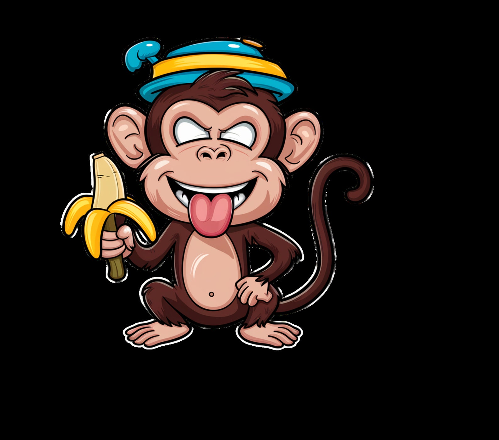 Funky Monkey Clipart Bundle Ape Clipart Cute Monkey Clipart Cartoon ...