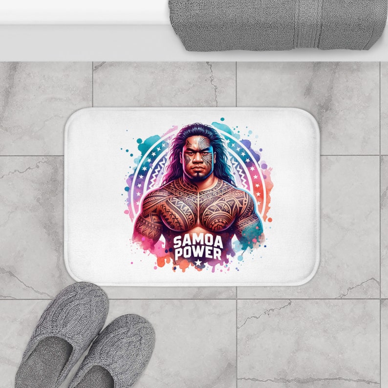 Samoa Power Bath Mat Samoan Patterns Pacific Islander Polynesian - Etsy ...