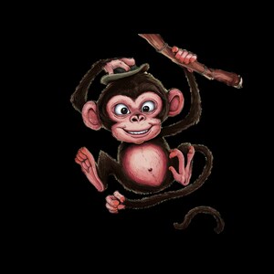 Funky Monkey Clipart Bundle Ape Clipart Cute Monkey Clipart Cartoon ...