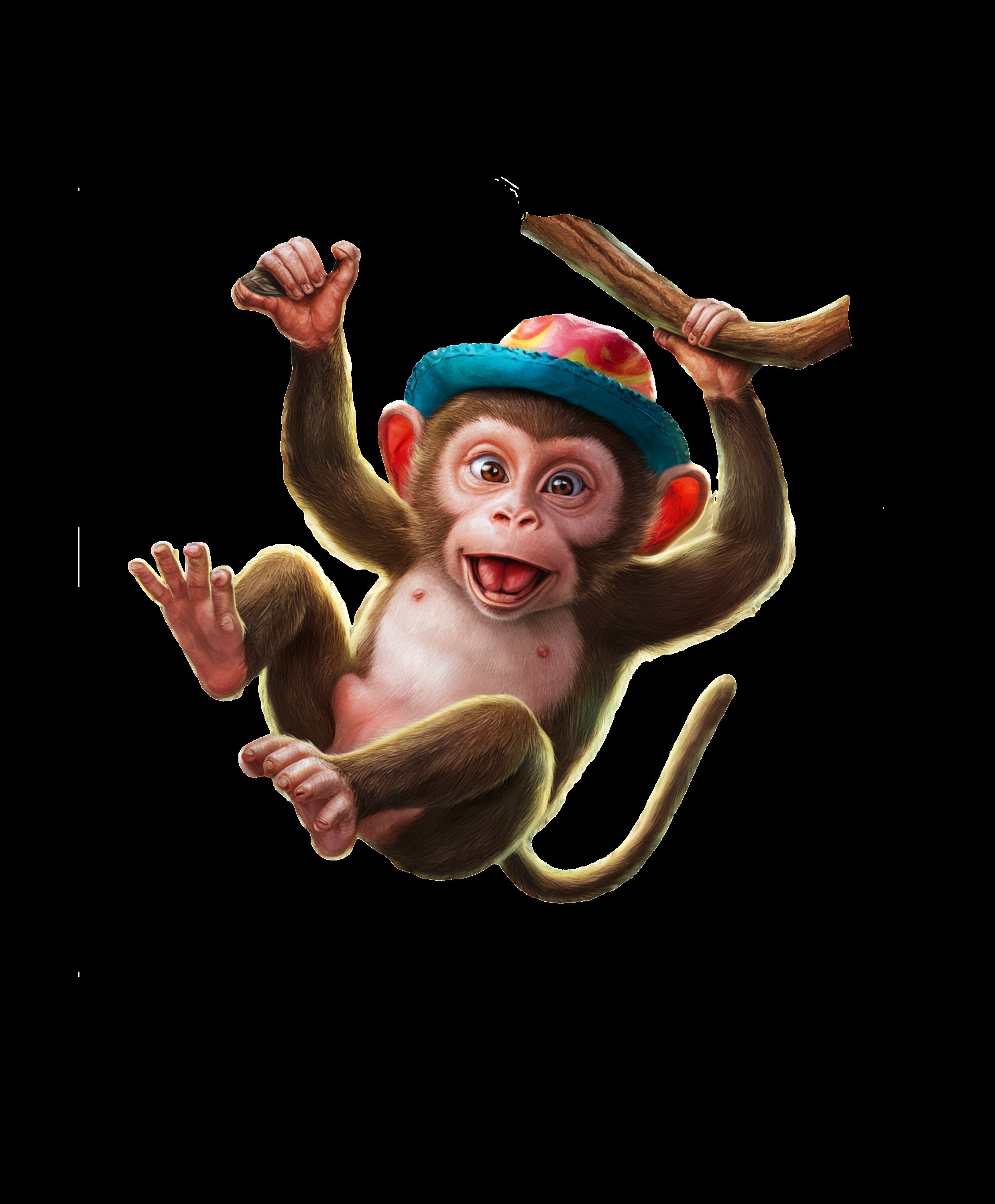 Funky Monkey Clipart Bundle Ape Clipart Cute Monkey Clipart Cartoon ...