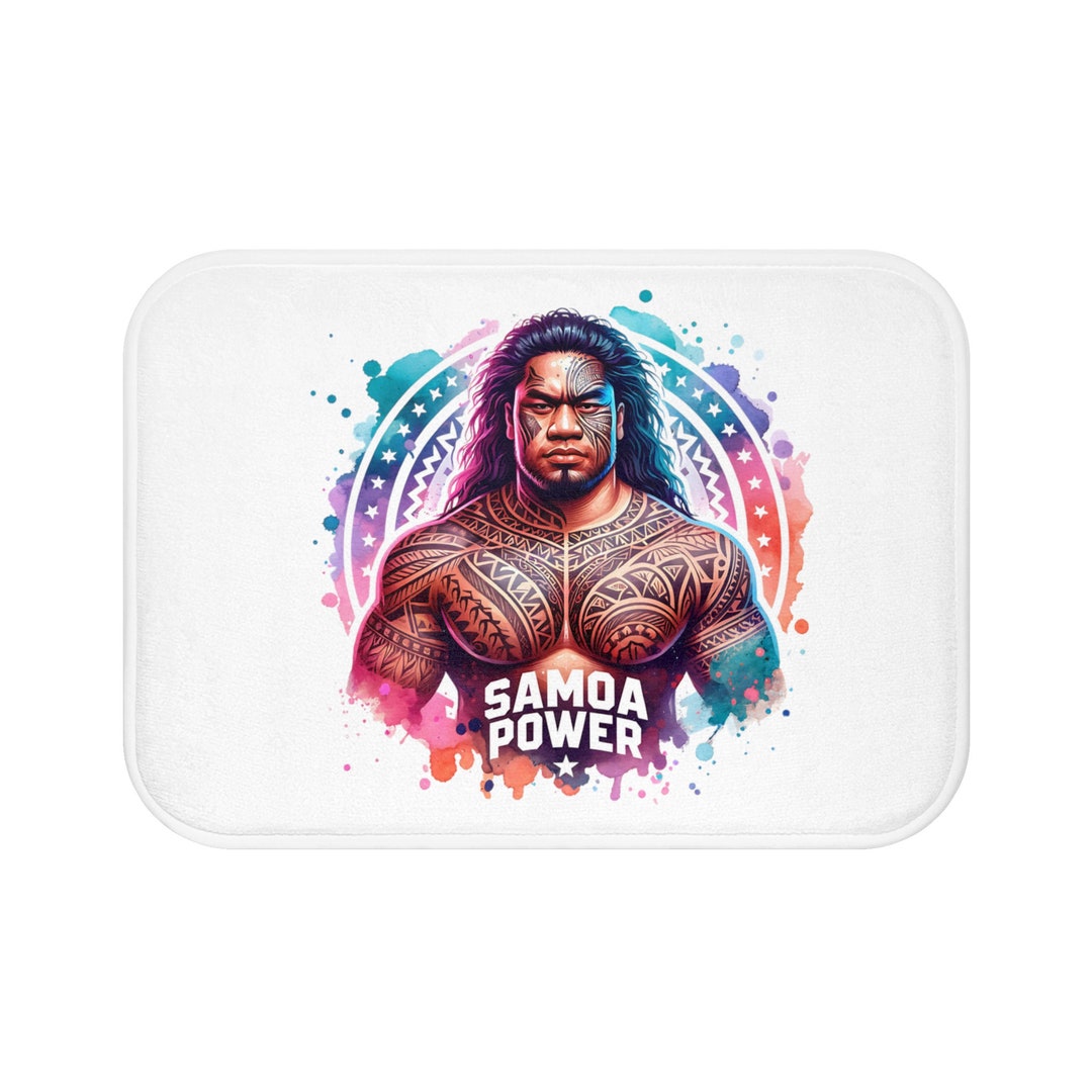 Samoa Power Bath Mat Samoan Patterns Pacific Islander Polynesian - Etsy