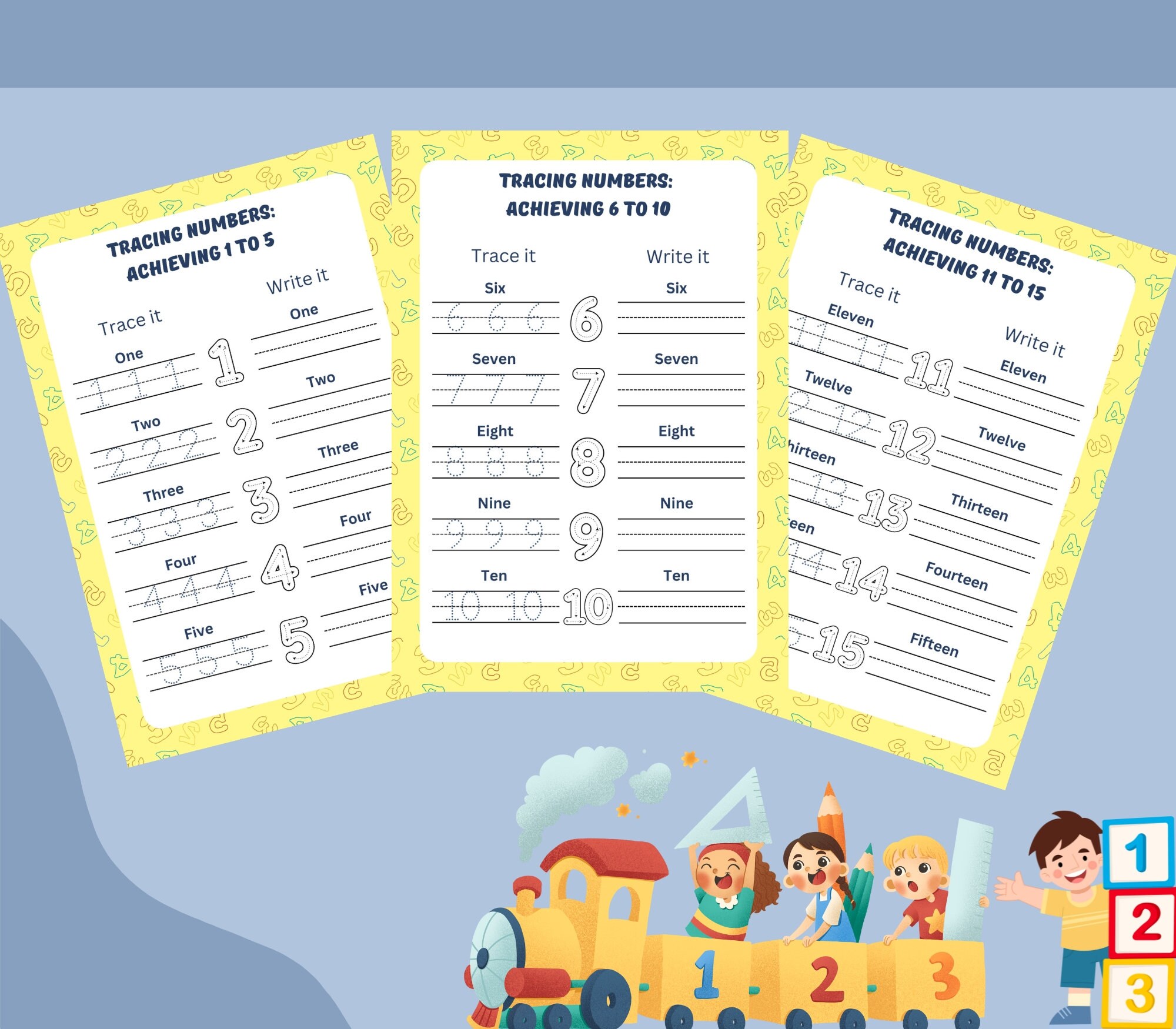 Numbers 1-100 Tracing Activity Book, Busy Book for Kids, Learn Counting ...