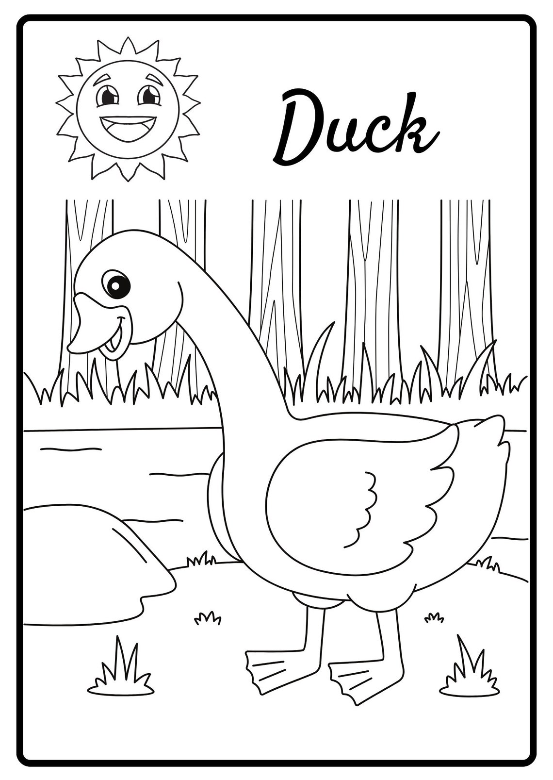 50 Farm Animals Coloring Pages - Etsy