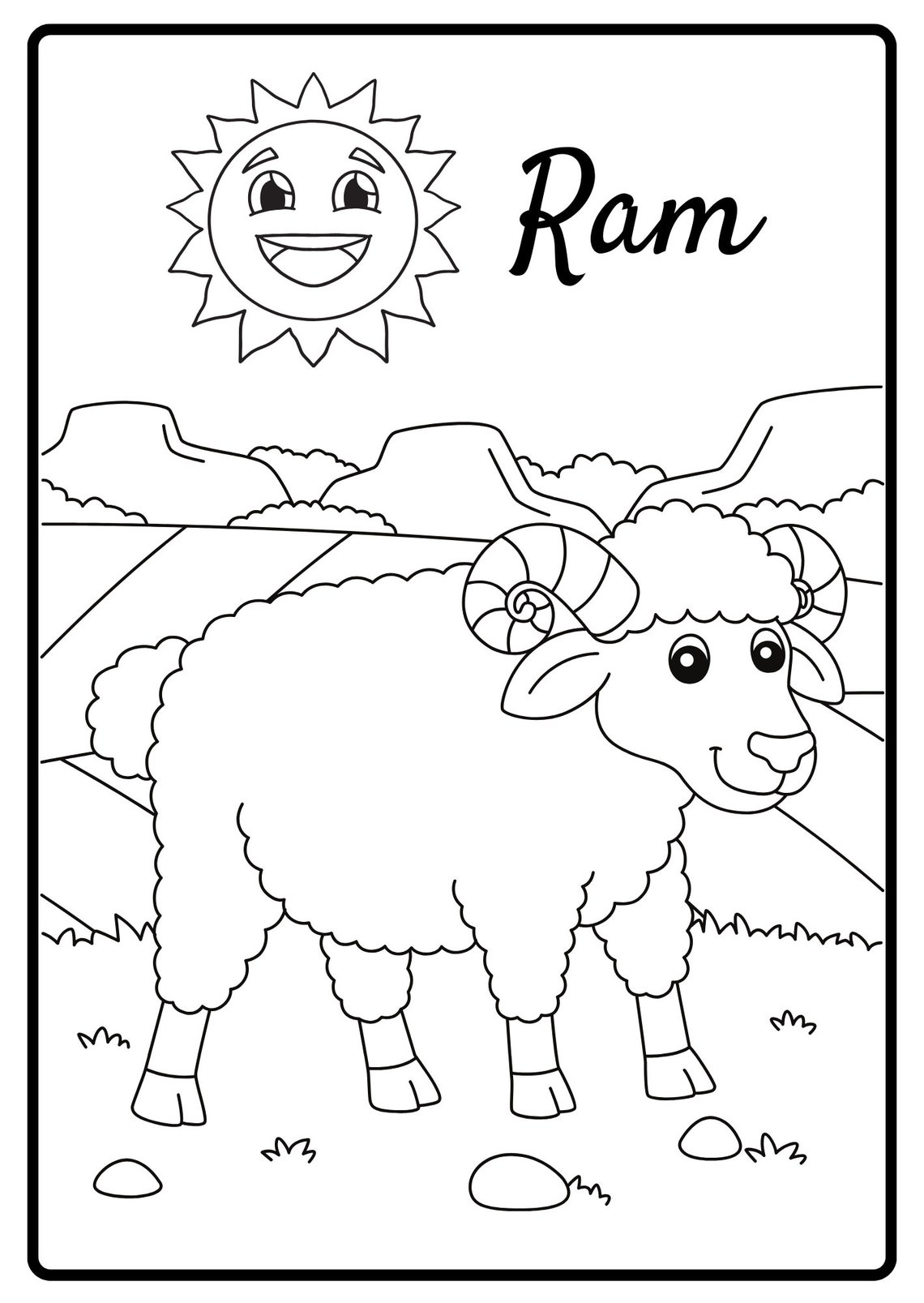 50 Farm Animals Coloring Pages - Etsy
