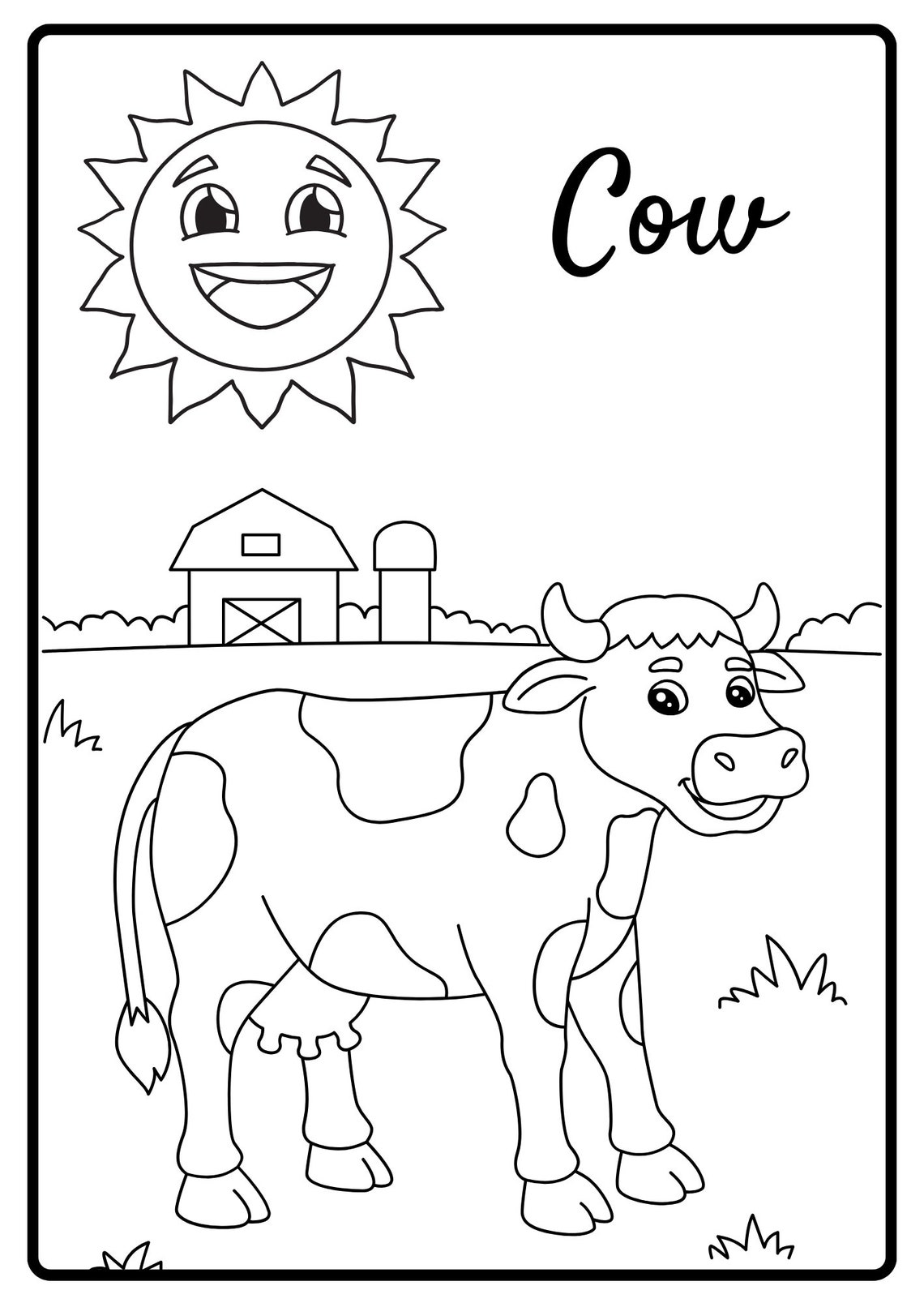 50 Farm Animals Coloring Pages - Etsy
