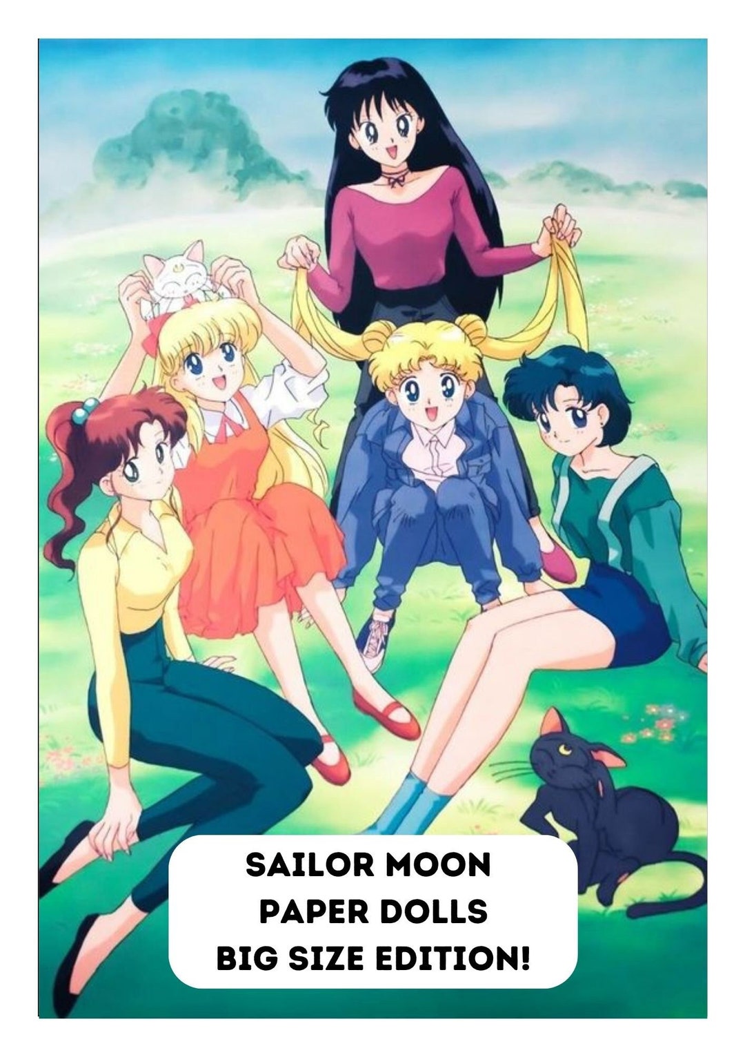 Sailor Moon High Definition Big Size Printable Paper Dolls - Etsy