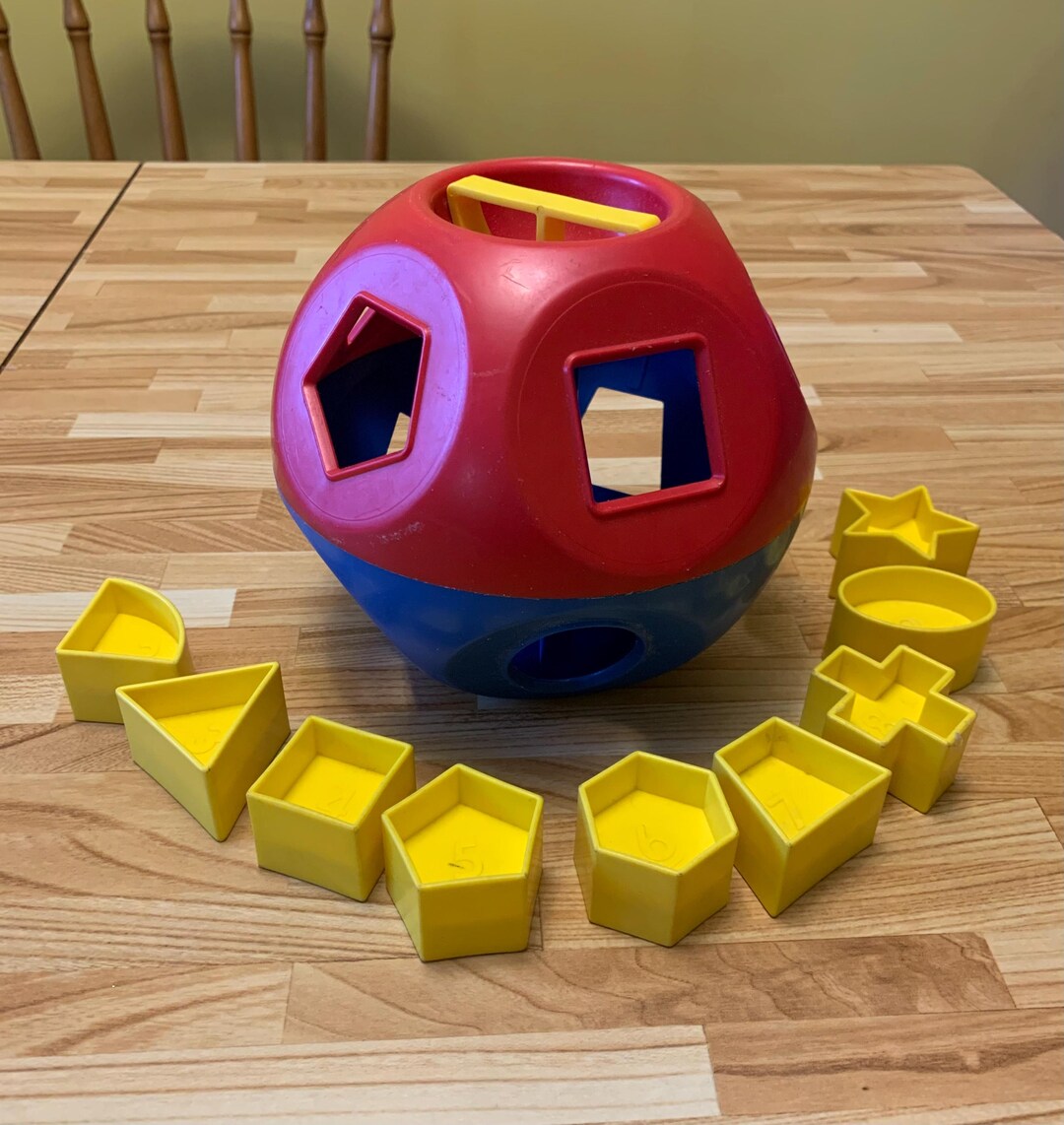 Vintage Tupperware Shape Sorter Ball Toy Puzzle #1 - Etsy