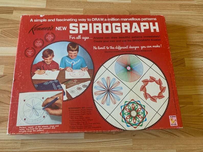 Vintage Kenner Spirograph No. 401 Drawing Art Design Set #2 - Etsy
