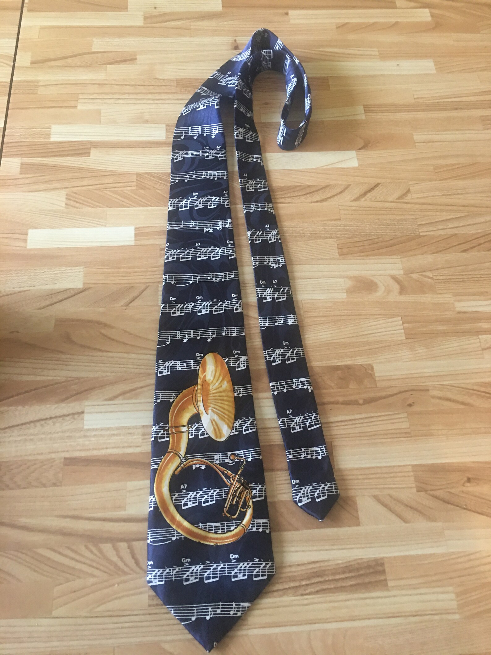 Vintage Musical Notes Trumpet Music Tie Necktie | Etsy