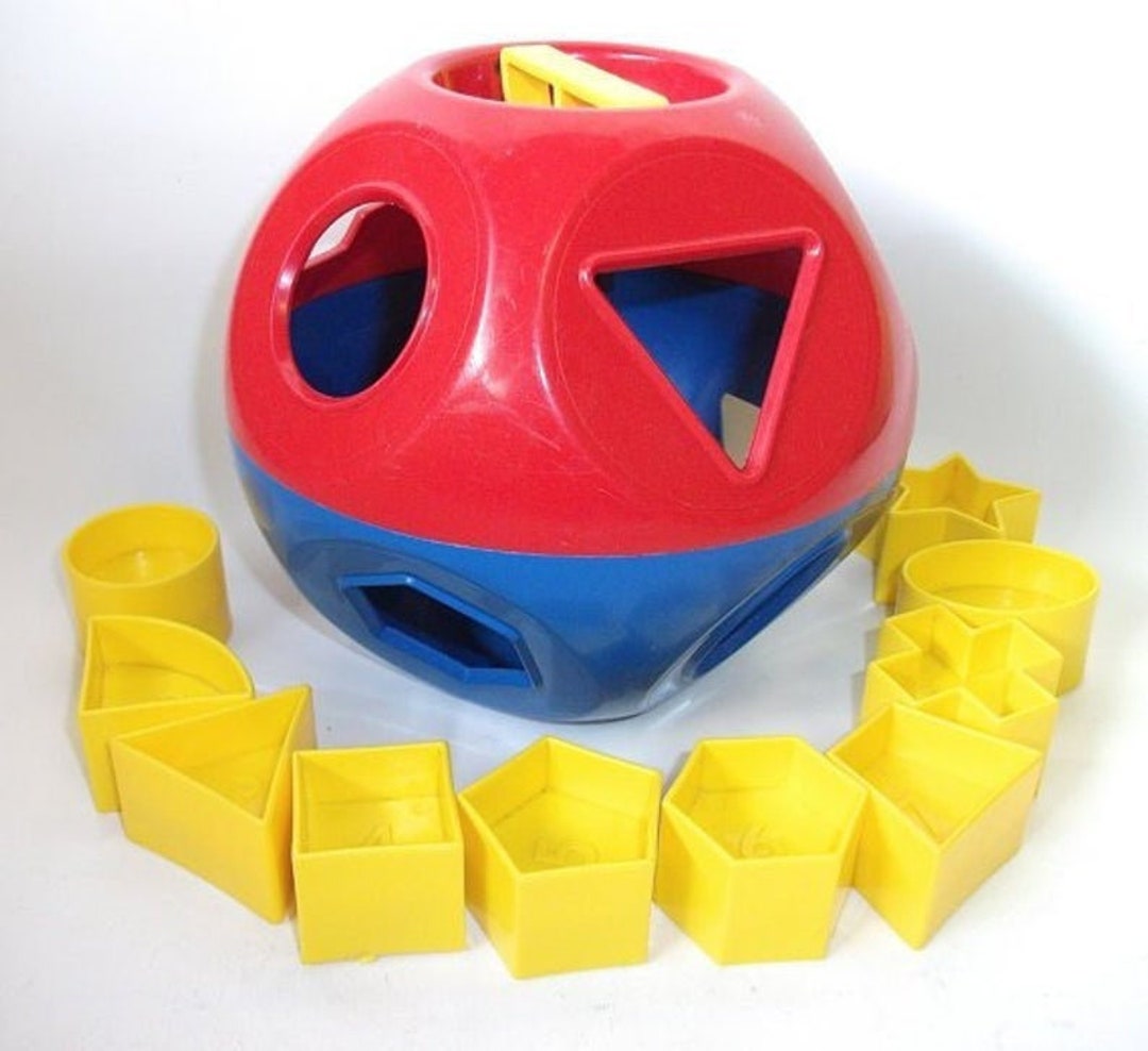 Vintage Tupperware Shape Sorter Ball Toy Puzzle COMPLETE - Etsy