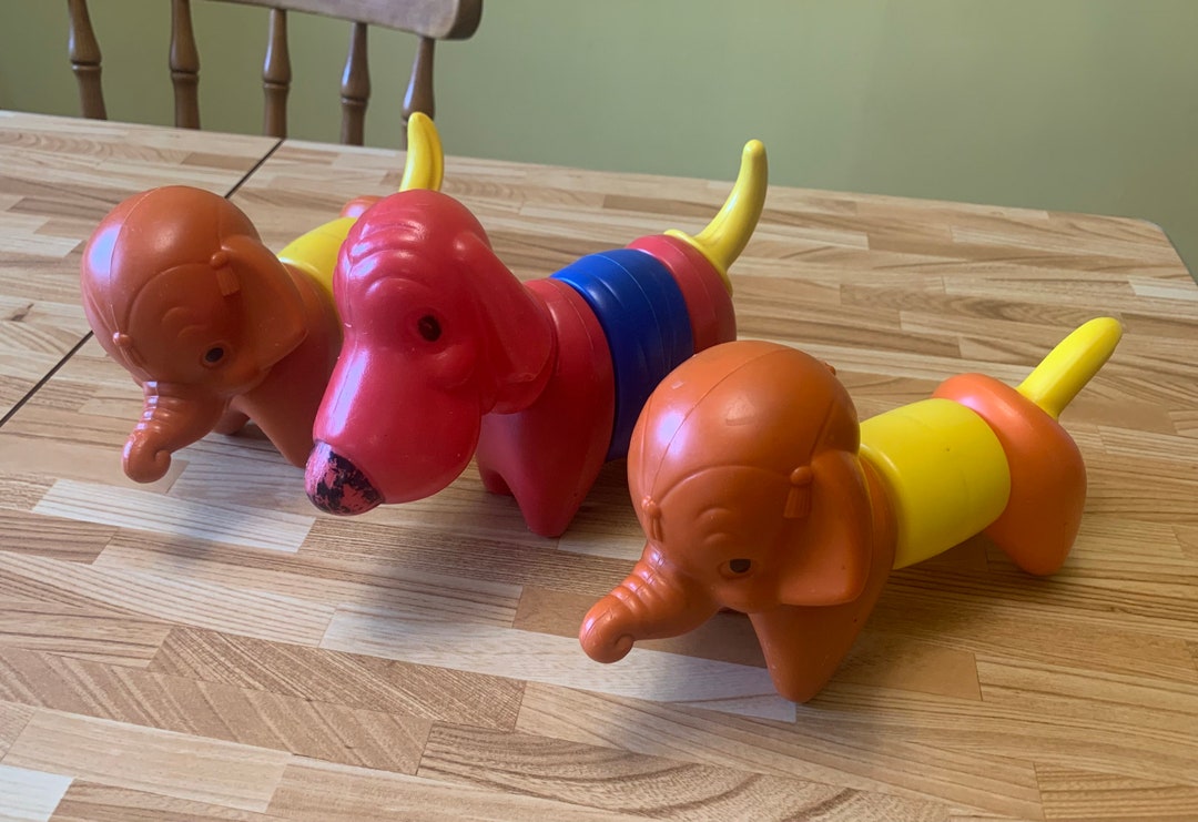 Vintage Tuppertoy Tupperware Zoo It Animals Toy Puzzle Dog Elephant - Etsy