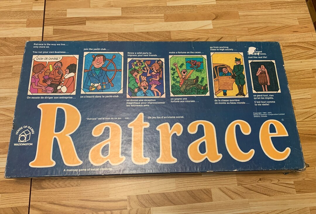 1973 Ratrace Board Game Complete - Etsy